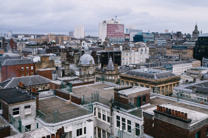 Glasgow cityscapes and rooftops - Urban photography by Galina Walls