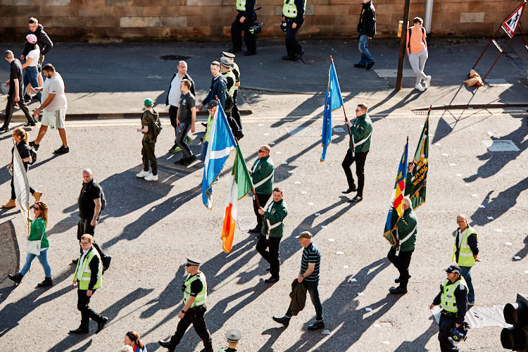 Glasgow republican march on Clyde Street - Urban photography by Galina ...