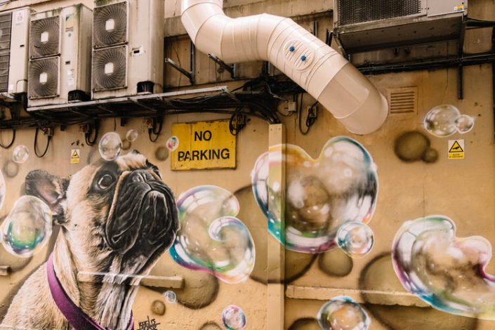 Bubbles mural by Rogue One - Urban photography by Galina Walls